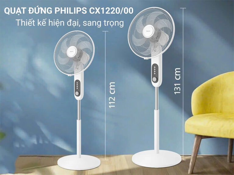 Quạt cây đứng Philips CX1220/00 45W chính hãng